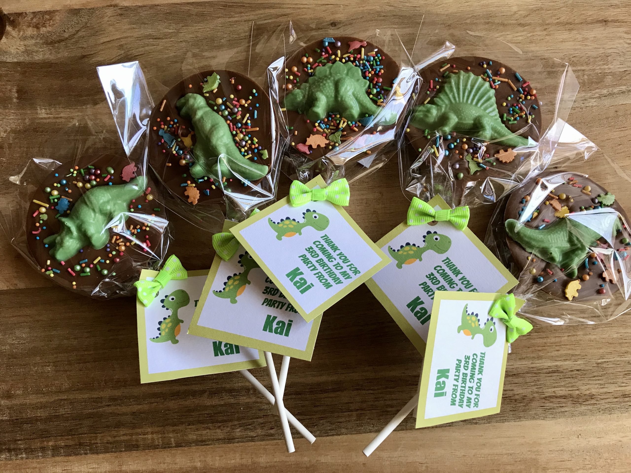 Dinosaur Chocolate Lollipop - A Little Gift of Love